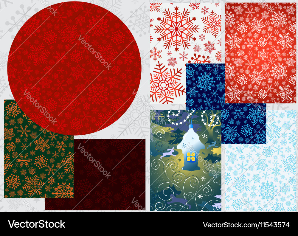 Set colorful christmas banners Royalty Free Vector Image