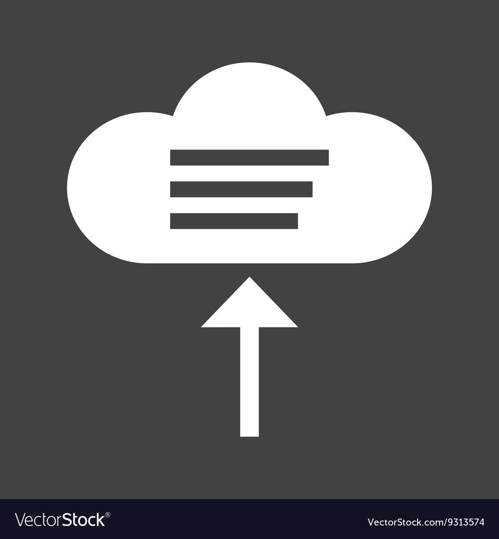 Upload all data on cloud Royalty Free Vector Image