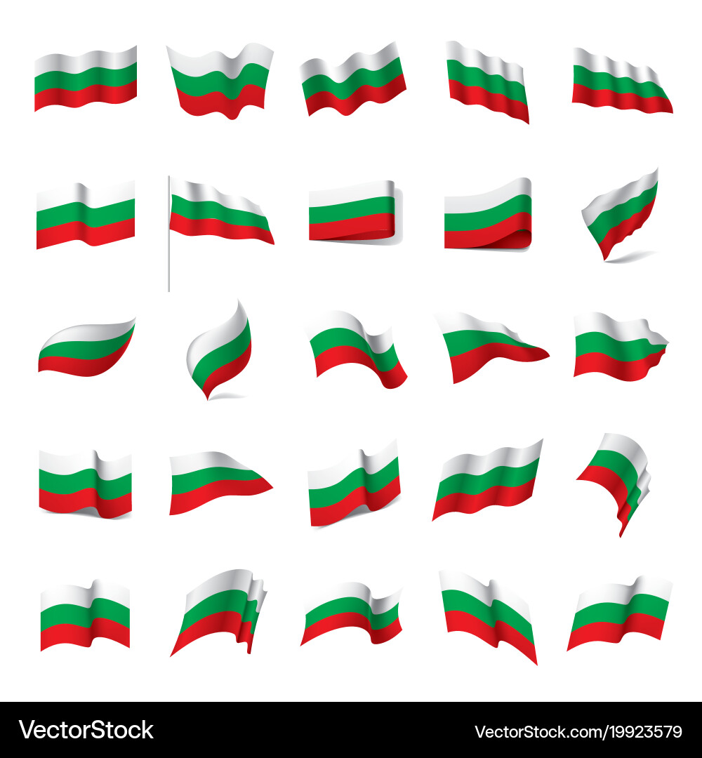 Bulgaria flag Royalty Free Vector Image - VectorStock