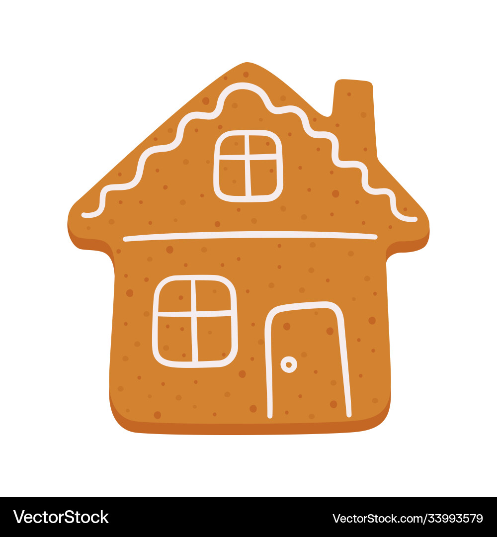Christmas gingerbread cookies in shape Royalty Free Vector