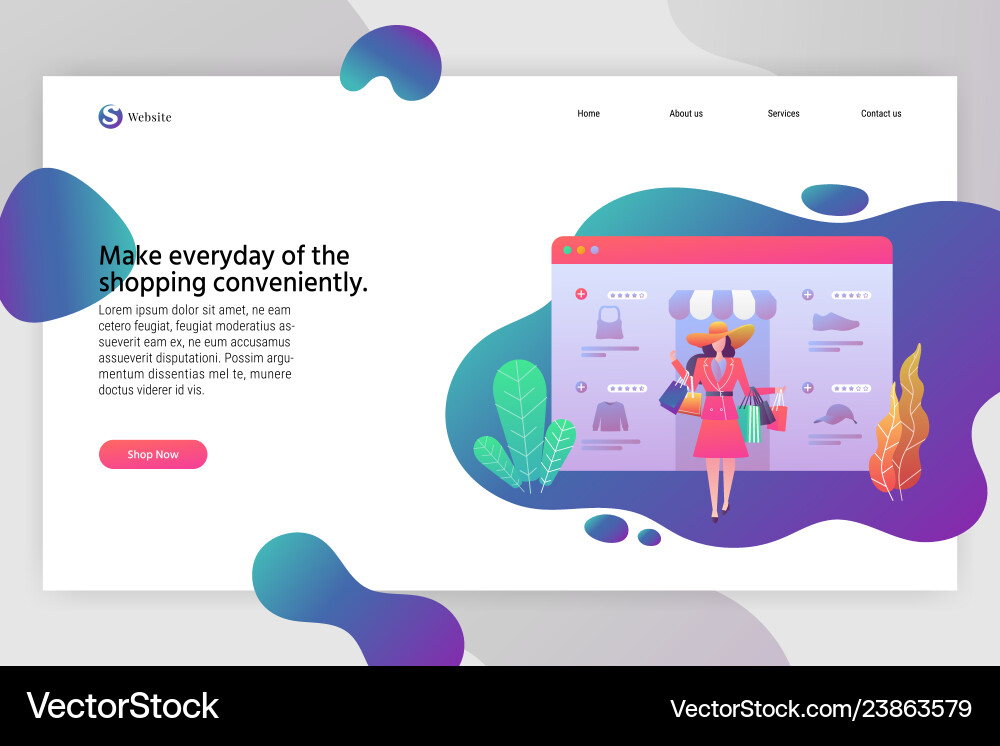 Online shopping Royalty Free Vector Image - VectorStock