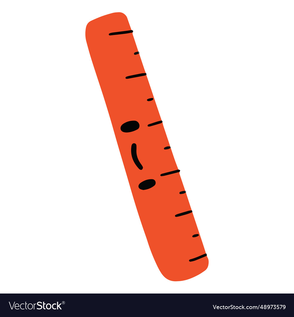 School supplie ruler cute Royalty Free Vector Image School supplie ruler cute Royalty Free Vector Image