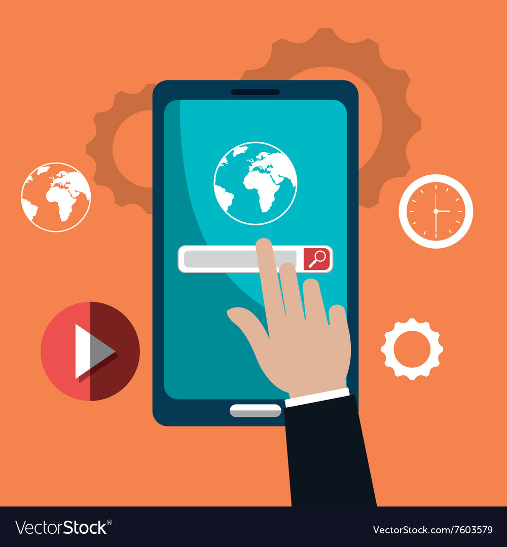 Search engine optimization design Royalty Free Vector Image