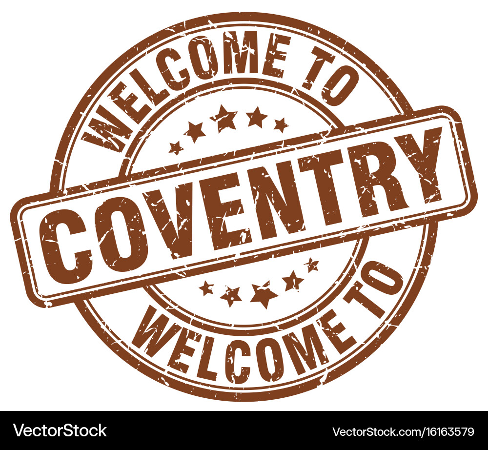 Welcome to coventry Royalty Free Vector Image - VectorStock