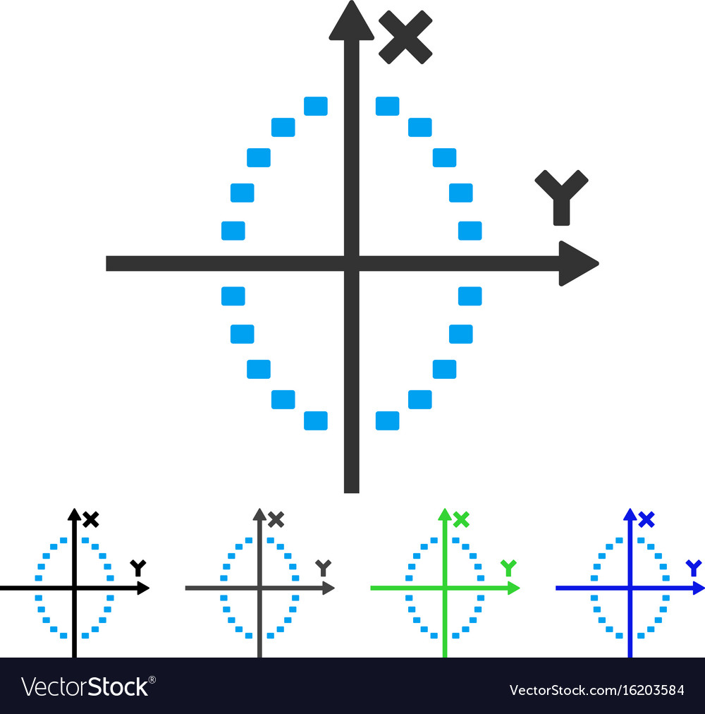 Dotted ellipse plot flat icon Royalty Free Vector Image Dotted ellipse plot flat icon Royalty Free Vector Image