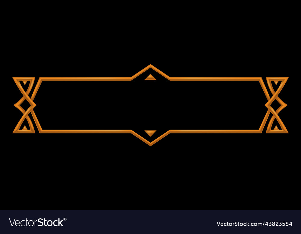 Frame medieval game ui metallic title banner Vector Image Frame medieval game ui metallic title banner Vector Image