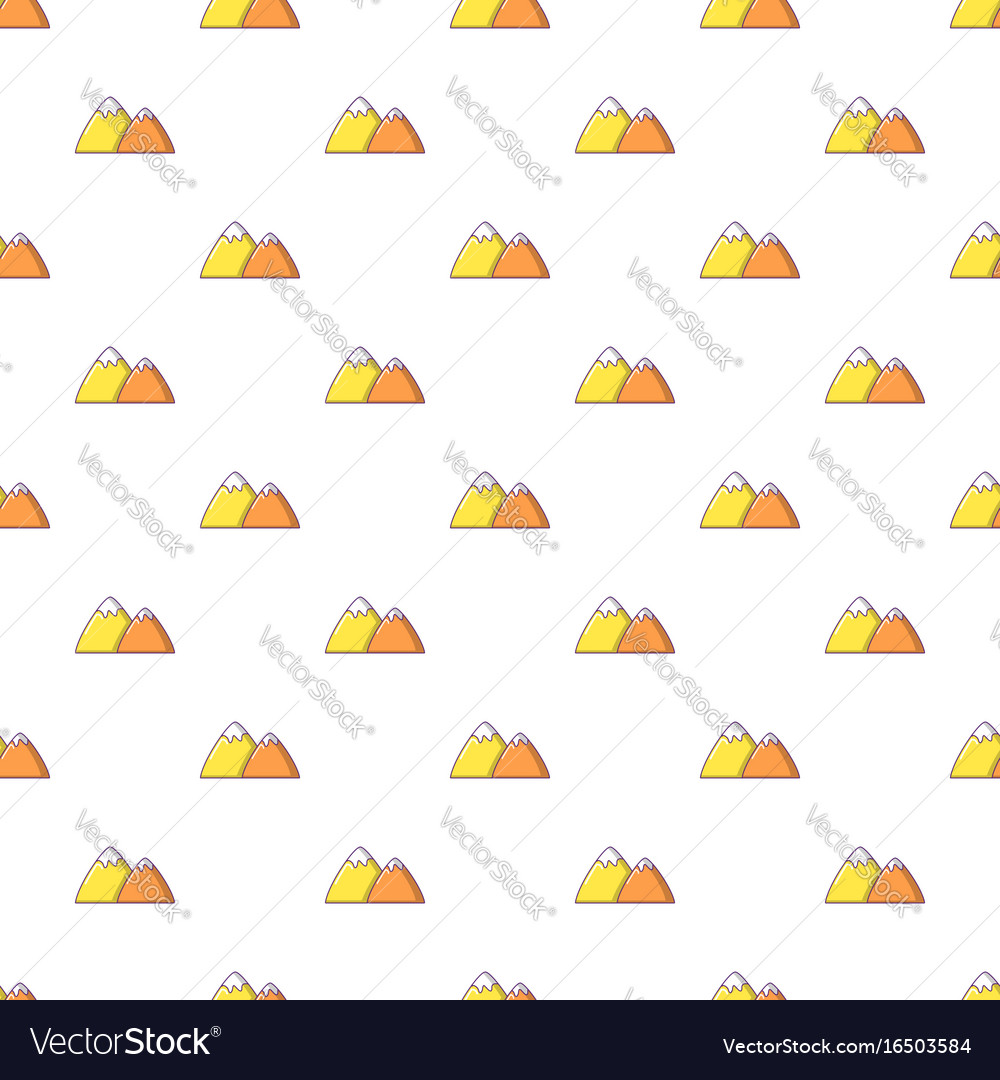Mountain pattern seamless Royalty Free Vector Image