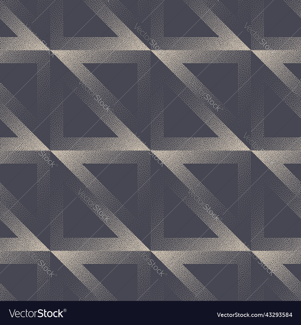 Shifted square grid angular seamless pattern Vector Image