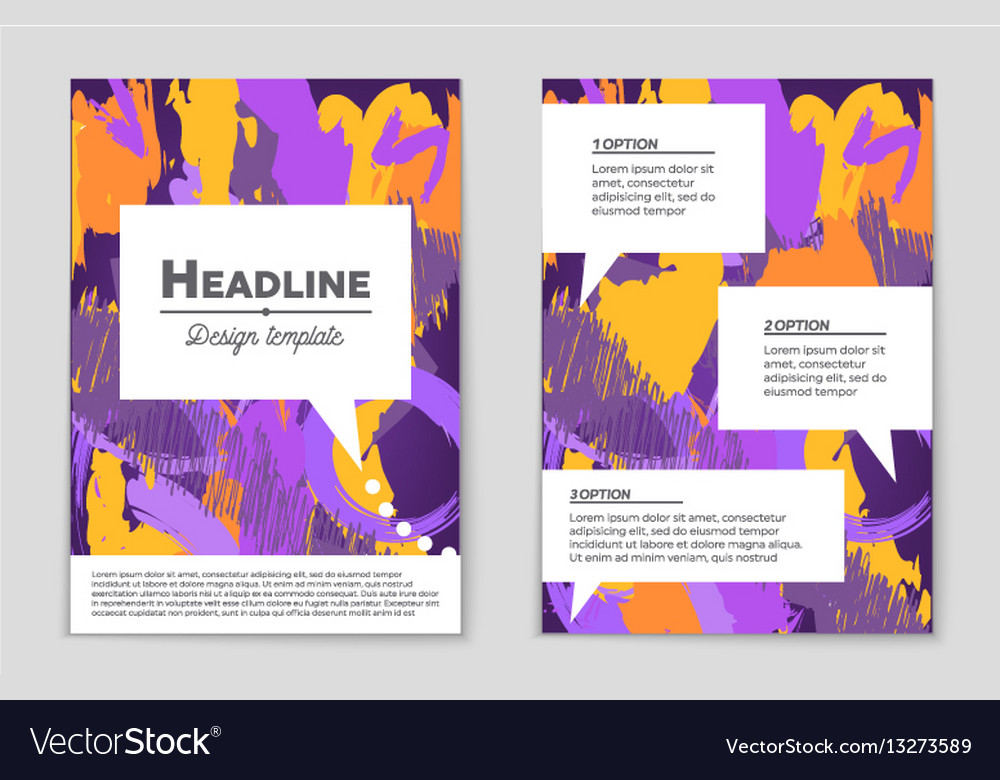 Abstract layout background set for art Royalty Free Vector