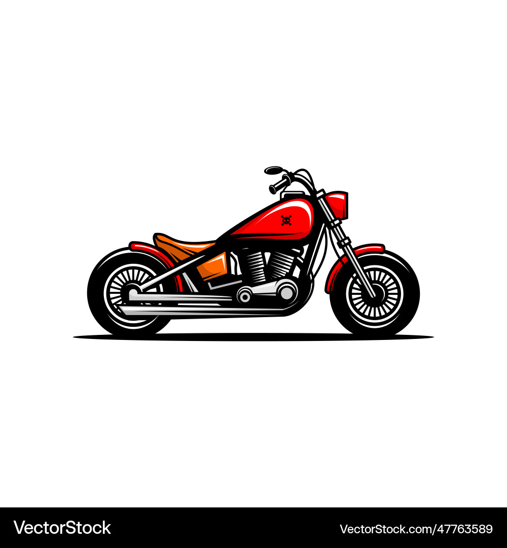 Motorcycle classis Royalty Free Vector Image - VectorStock