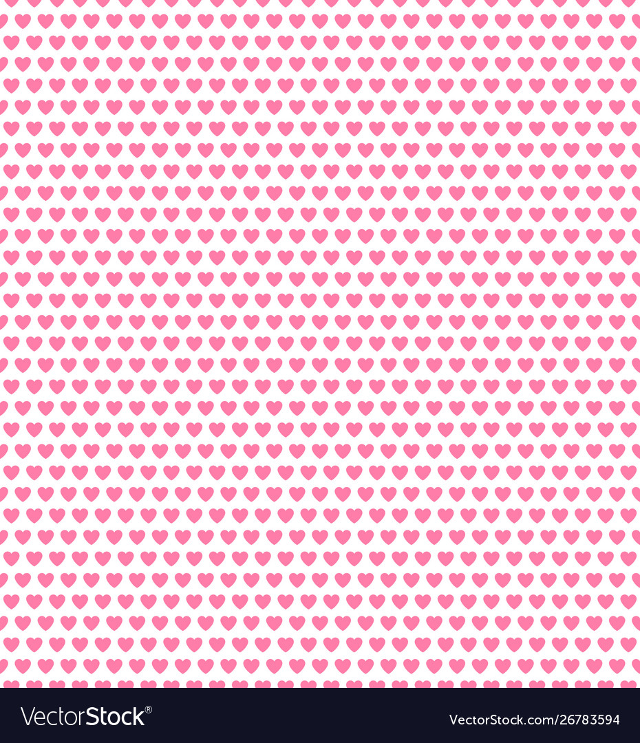 Pink heart shape pattern Royalty Free Vector Image
