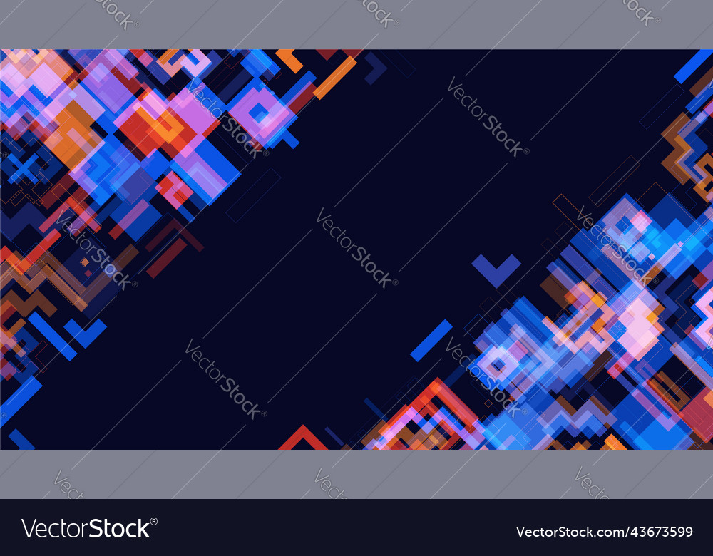 Abstract dynamic background glitch error effect Vector Image