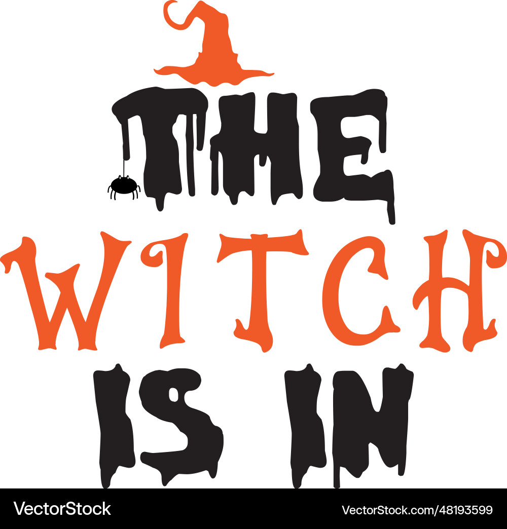 Halloween typography design Royalty Free Vector Image