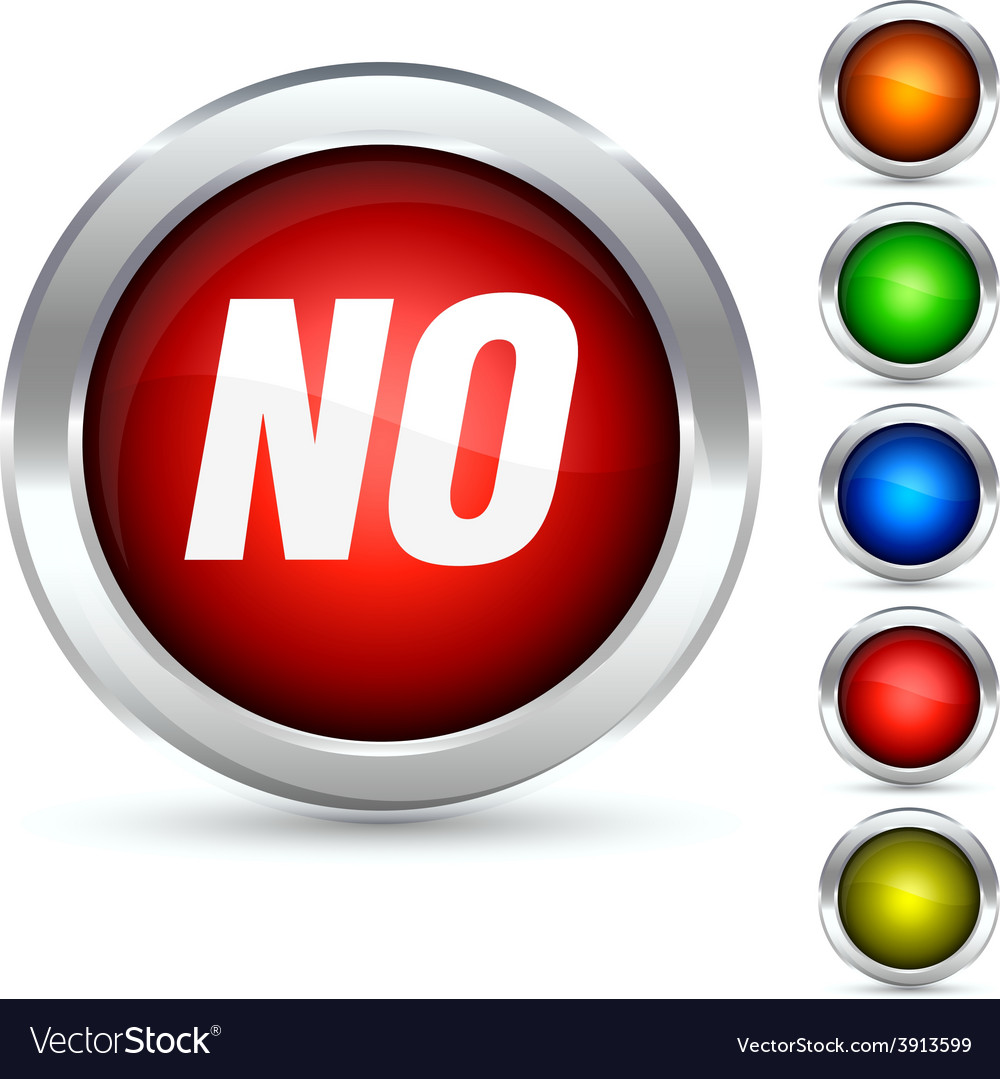 No button Royalty Free Vector Image - VectorStock