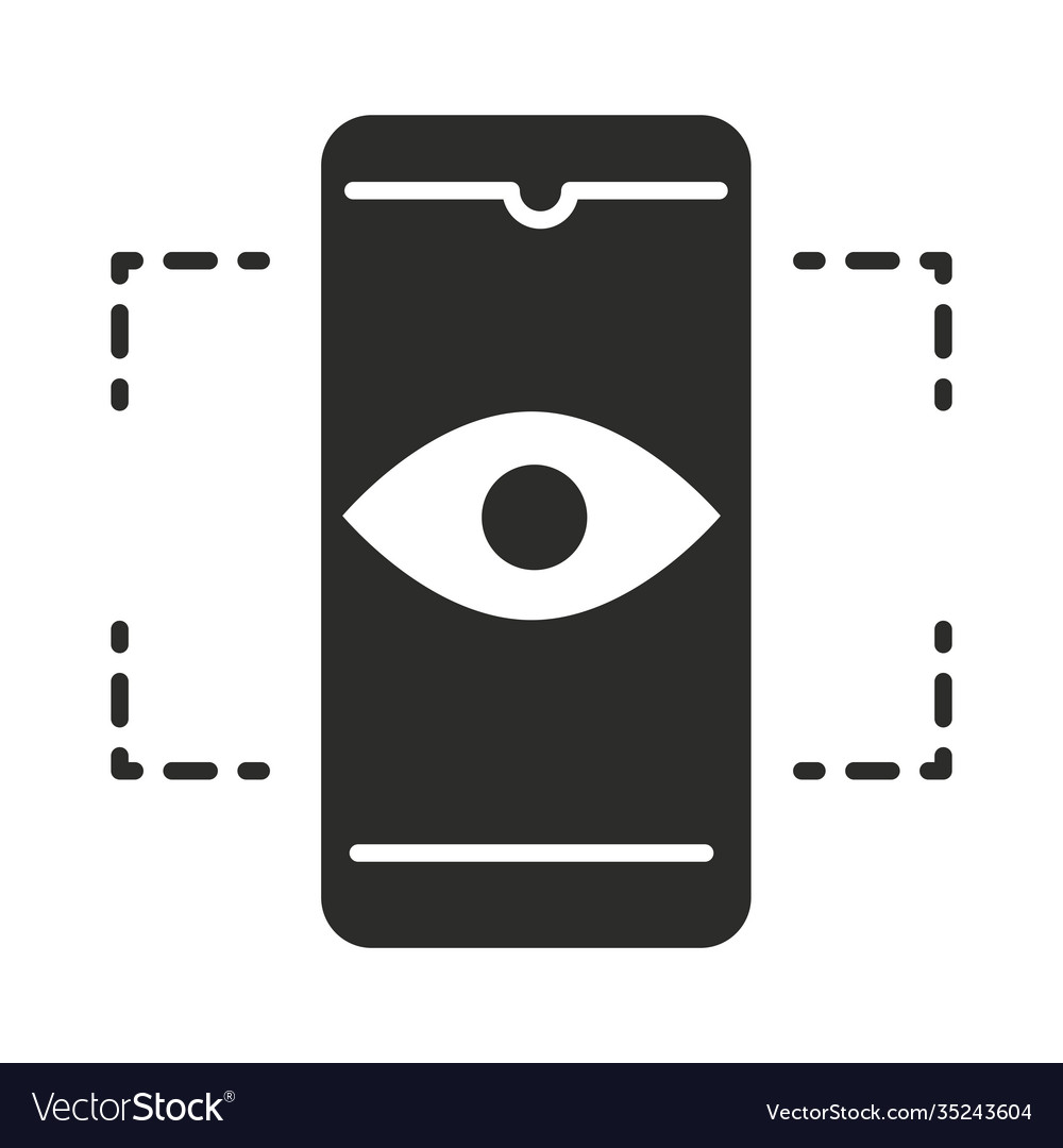 Augmented reality smartphone interaction eye Vector Image Augmented reality smartphone interaction eye Vector Image