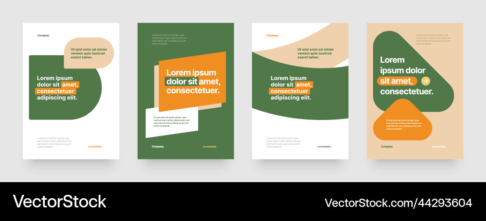 Layout template for events or business related Vector Image