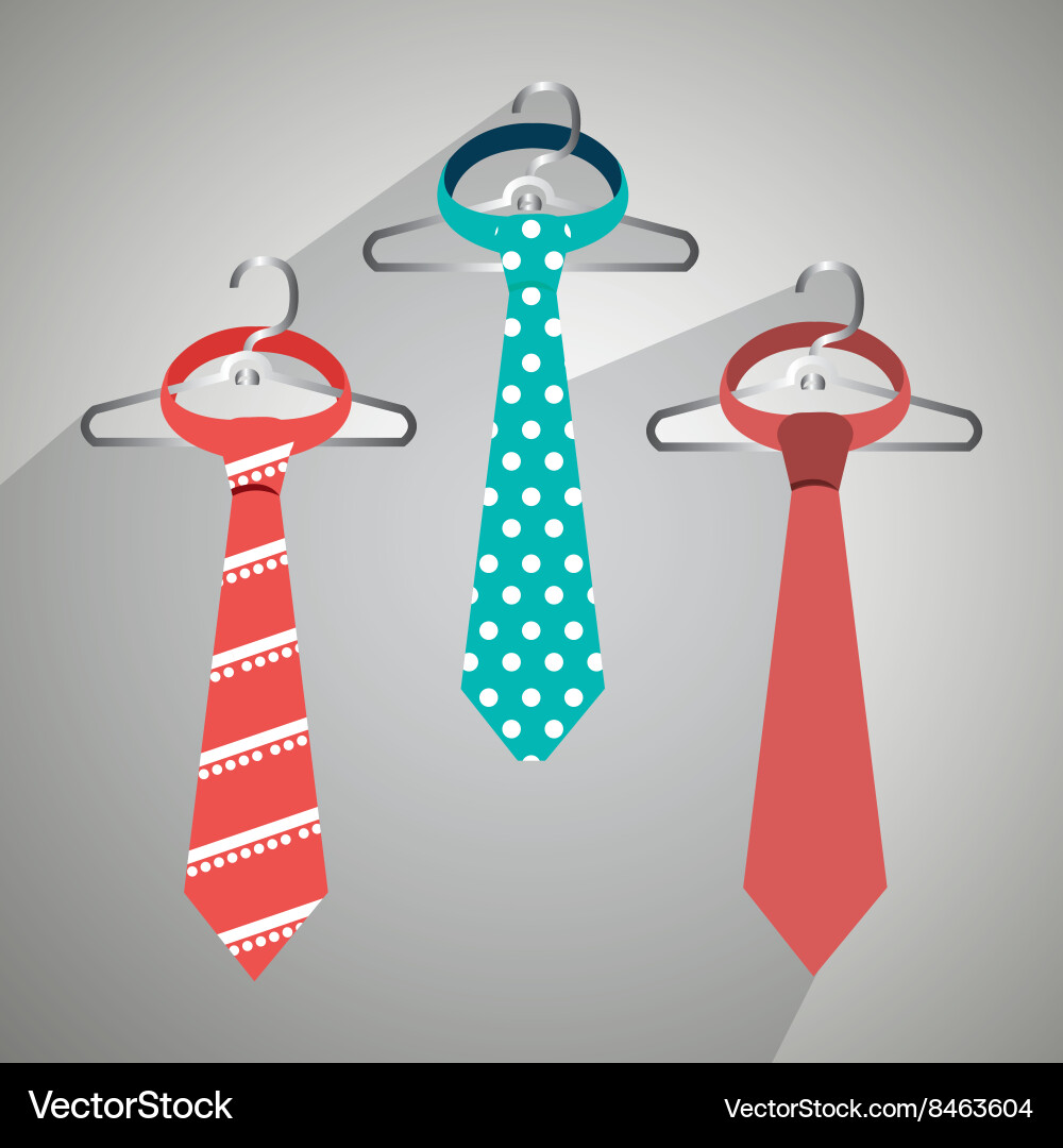 Tie isolated design Royalty Free Vector Image - VectorStock