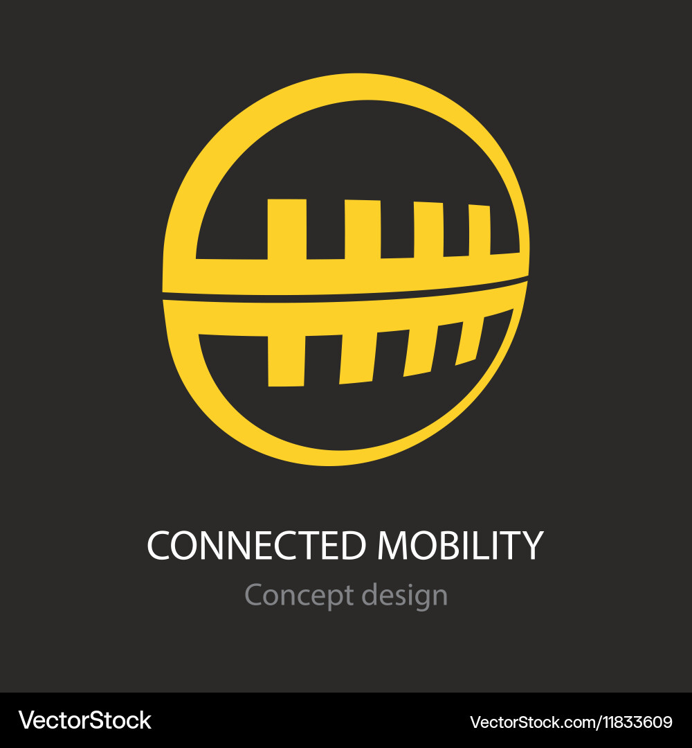 Connected mobility busies icon Royalty Free Vector Image