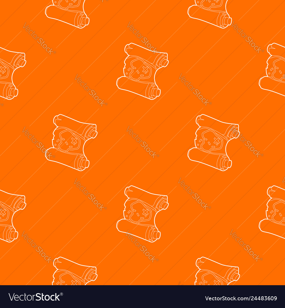 Map pattern orange Royalty Free Vector Image - VectorStock