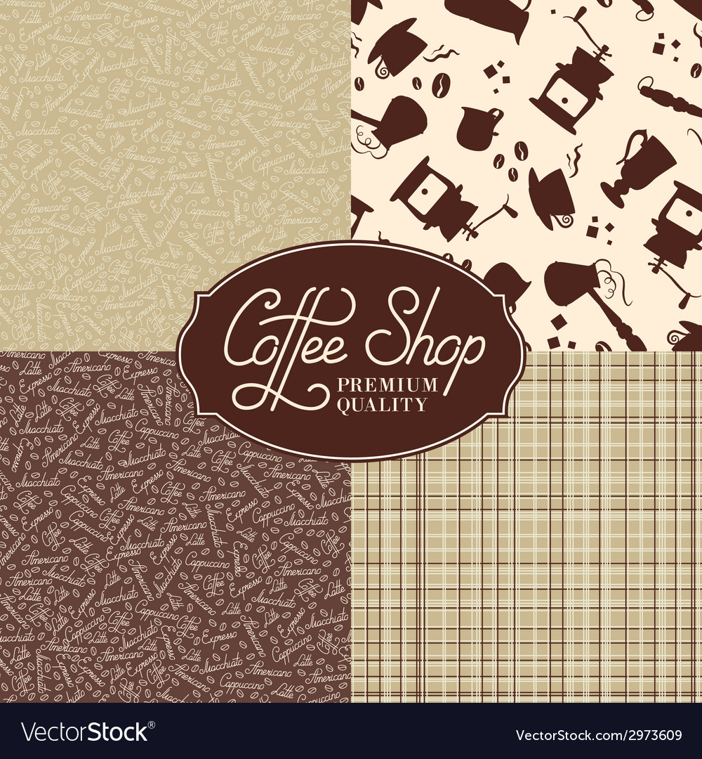 Seamless pattern set Royalty Free Vector Image