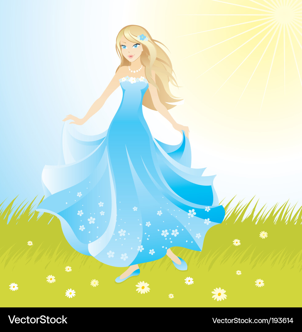 Beautiful girl Royalty Free Vector Image - VectorStock