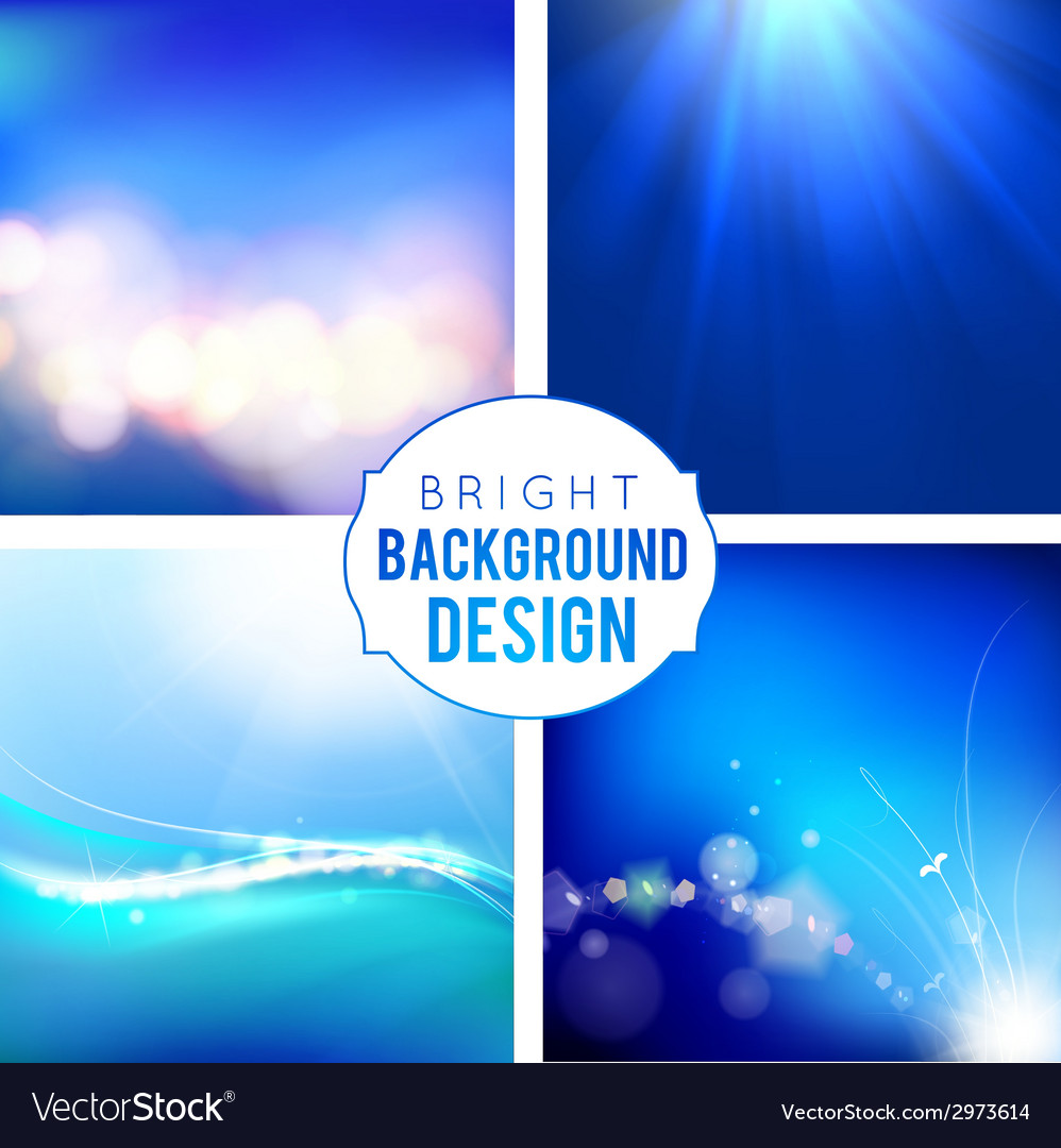 Bright background set Royalty Free Vector Image
