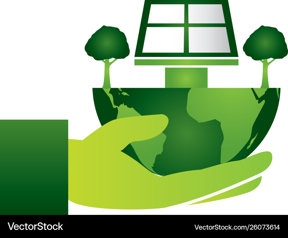 Eco friendly environment Royalty Free Vector Image