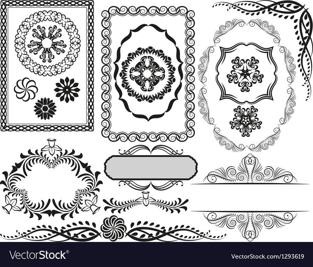 Borders and frames Royalty Free Vector Image - VectorStock