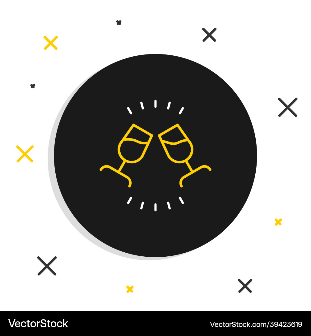Line wine tasting degustation icon isolated Vector Image
