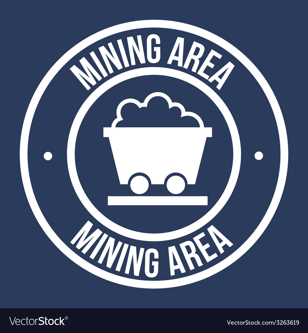 Mining design Royalty Free Vector Image - VectorStock