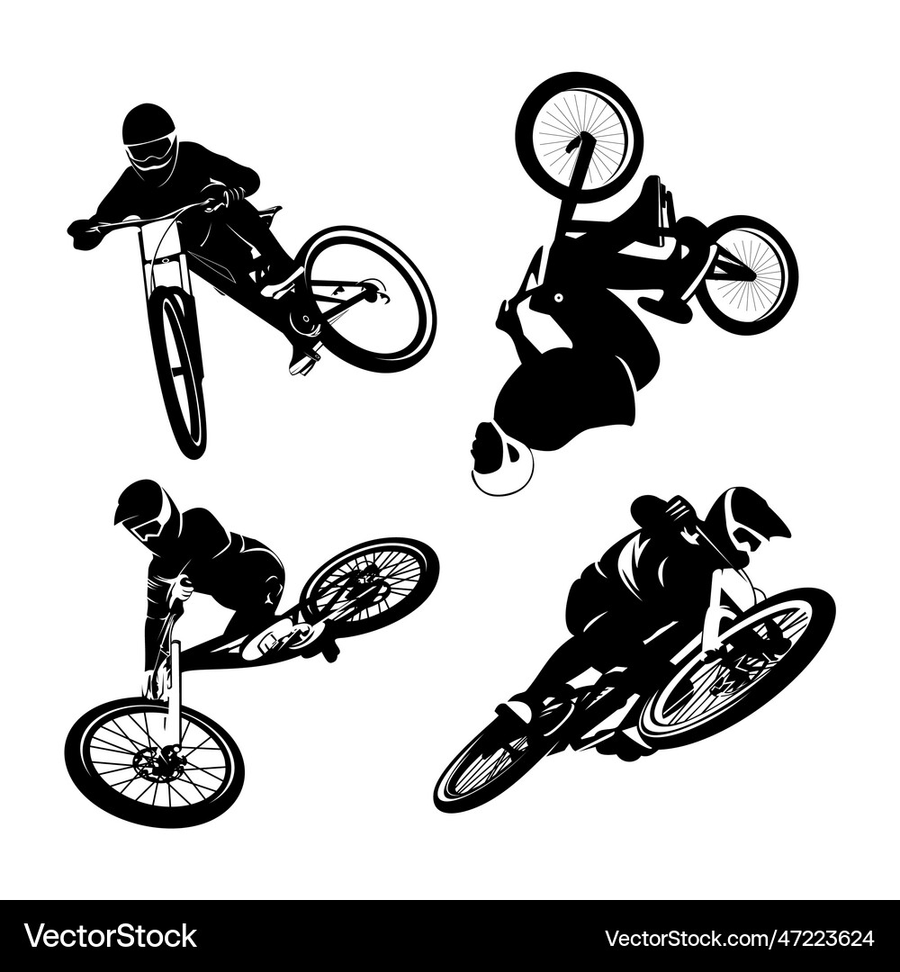 Bike silhouette design icon Royalty Free Vector Image