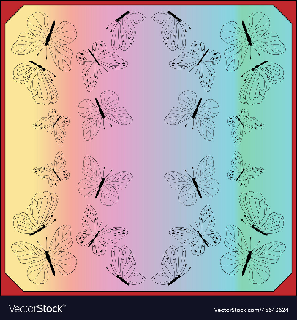 Butterfly pattern design Royalty Free Vector Image
