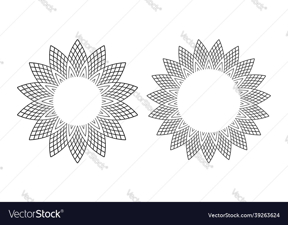 Circle patterns set Royalty Free Vector Image - VectorStock
