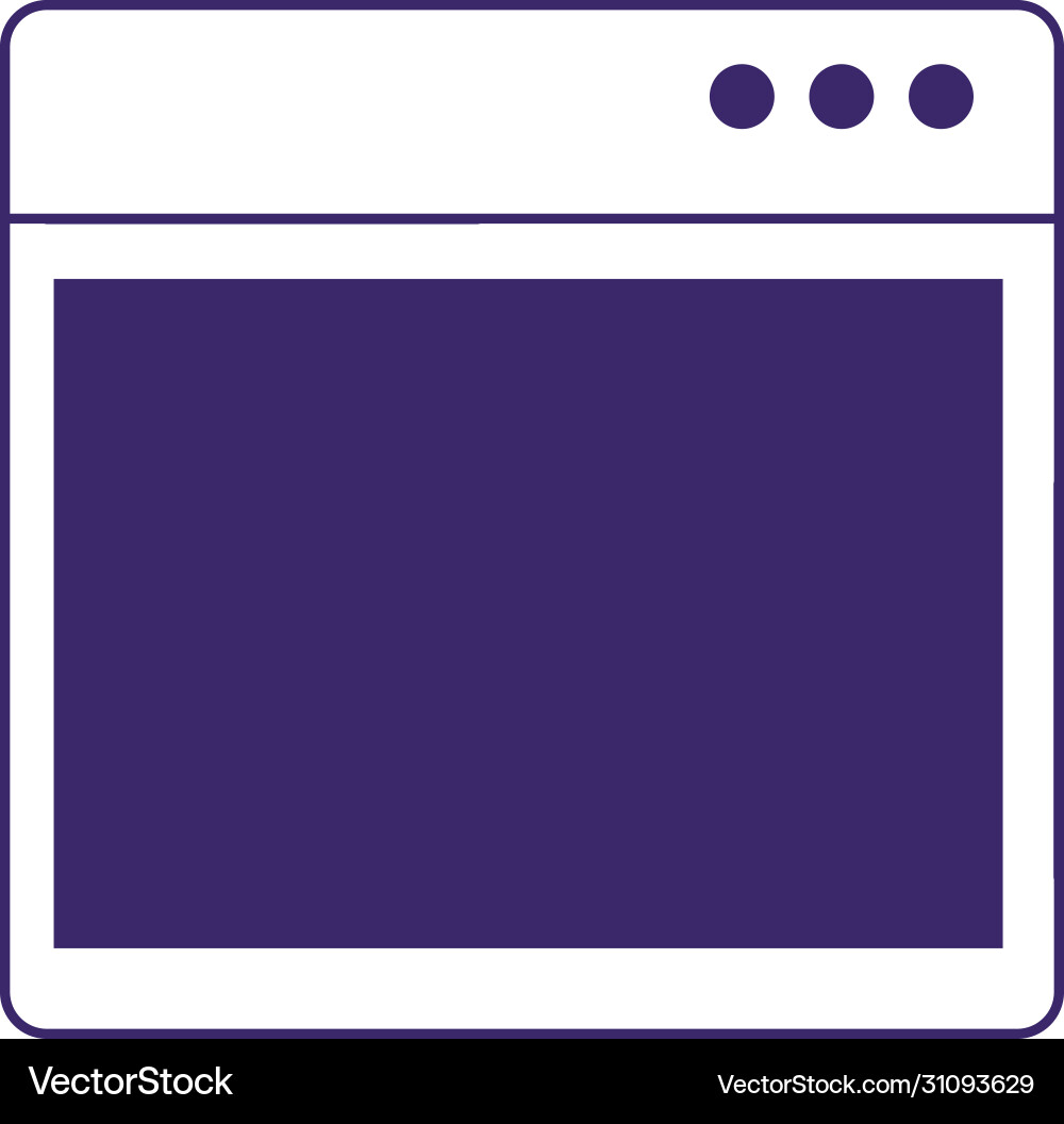 Website digital isolated icon on white background Vector Image