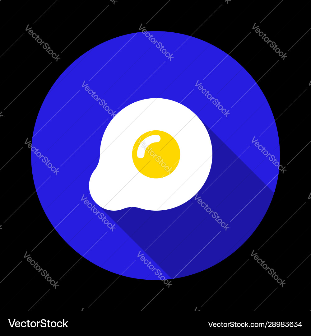 Boiled egg icon isolated on green background Vector Image