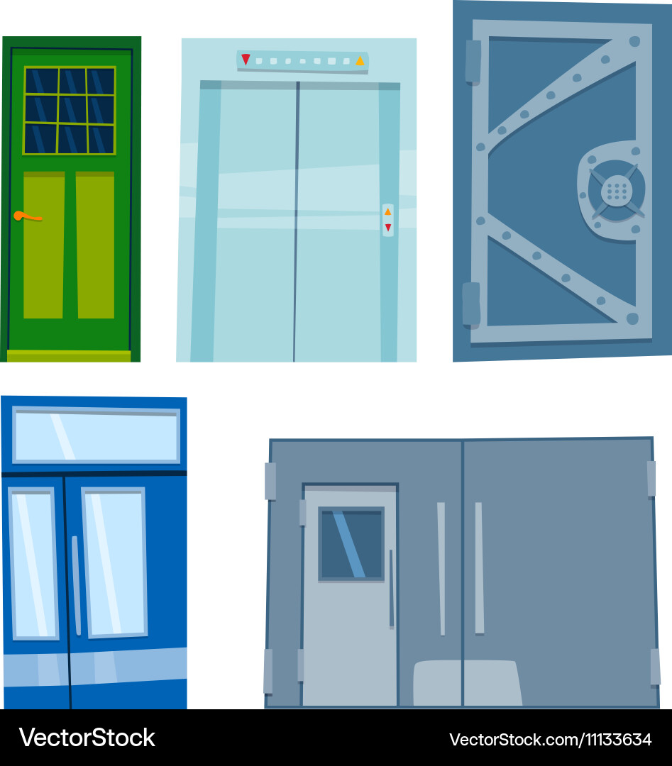 Door isolated Royalty Free Vector Image - VectorStock