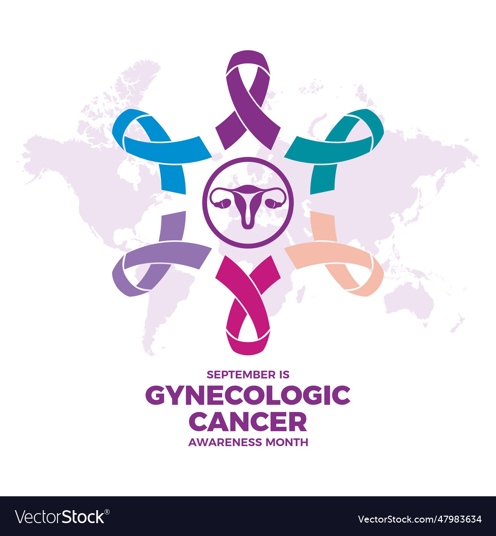 Gynecologic Cancer Awareness Month Poster Vector Image