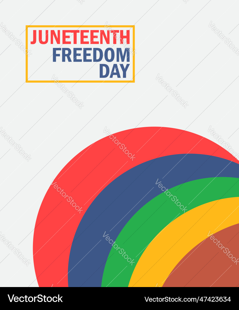 Juneteenth freedom day Royalty Free Vector Image