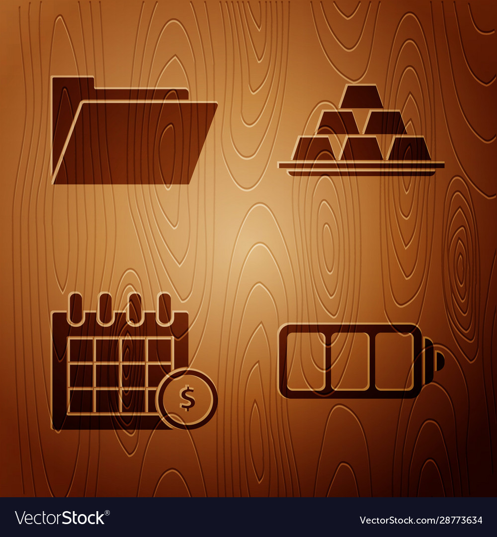 Set battery charge level indicator document Vector Image Set battery charge level indicator document Vector Image