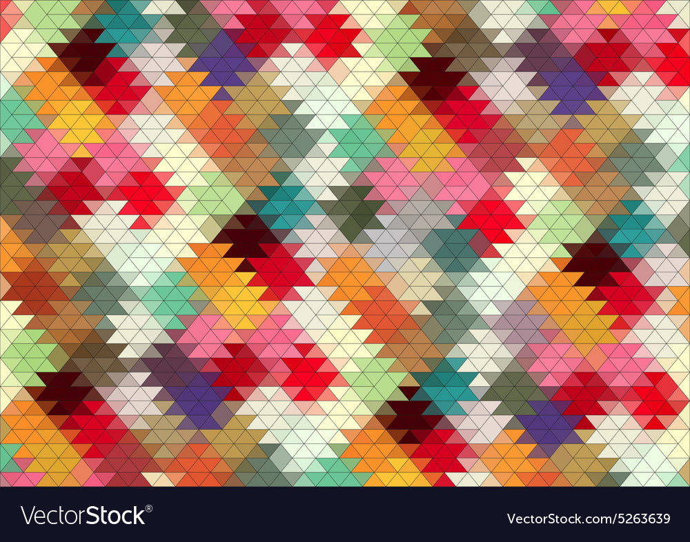 Abstract 2d geometric colorful background Vector Image