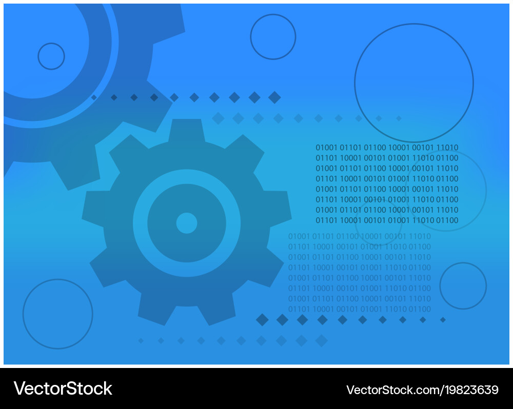 Blue technology background Royalty Free Vector Image