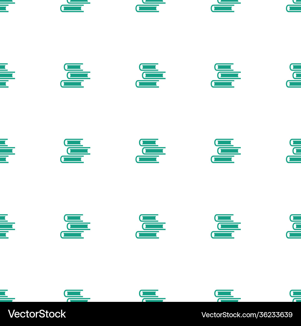 Book icon pattern seamless white background Vector Image