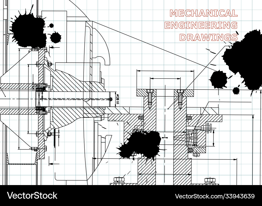 Technical mechanical engineering backgrounds Vector Image