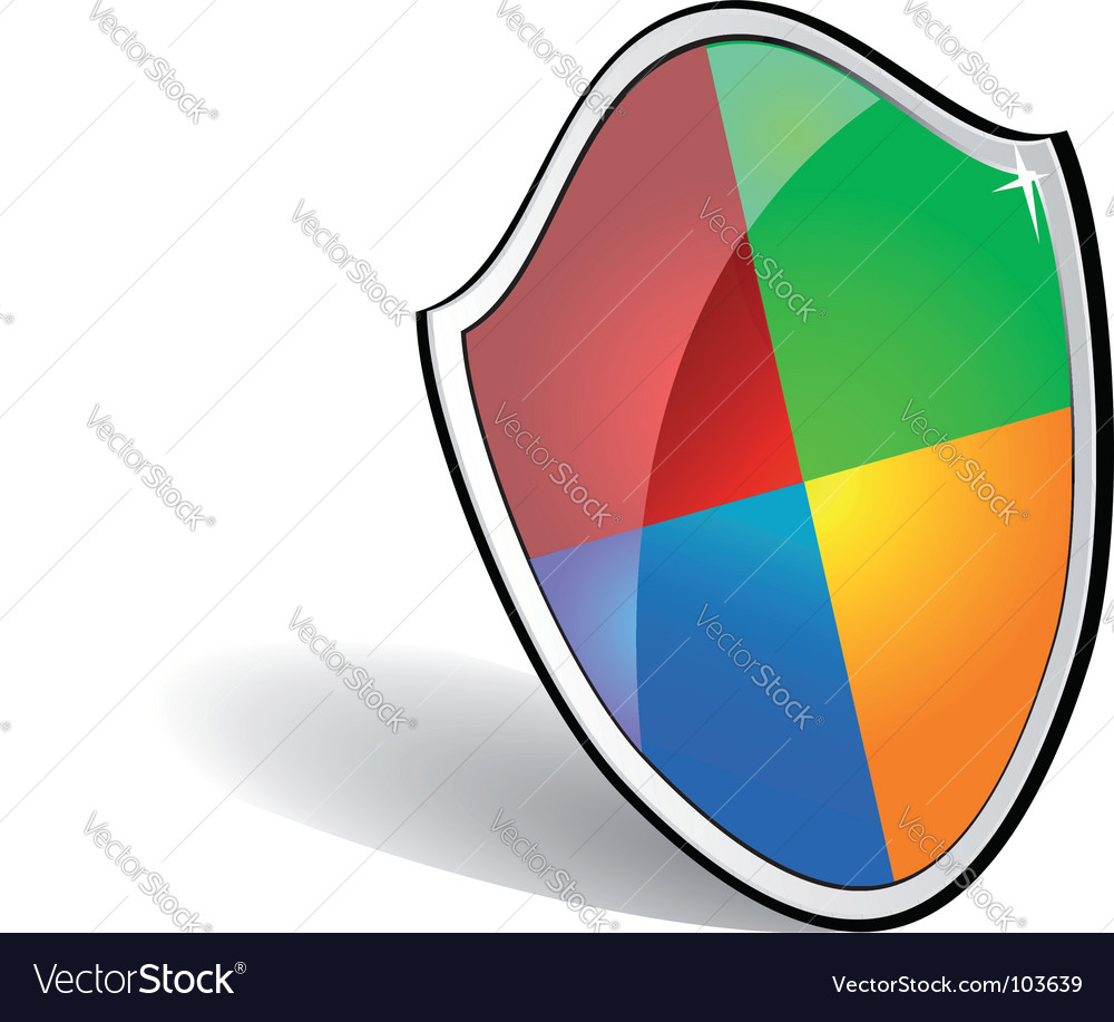 Web security sheld Royalty Free Vector Image - VectorStock