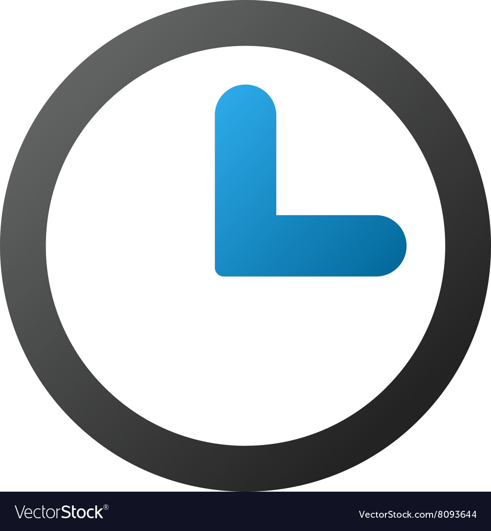 Clock gradient icon Royalty Free Vector Image - VectorStock