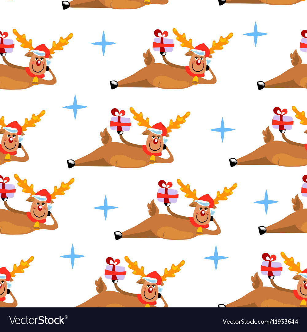 Deer pattern Royalty Free Vector Image - VectorStock
