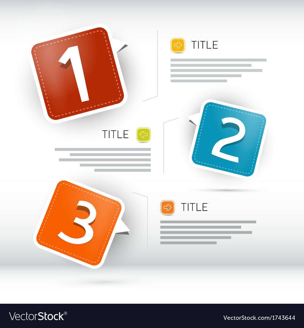 Progress steps for tutorial infographics Vector Image