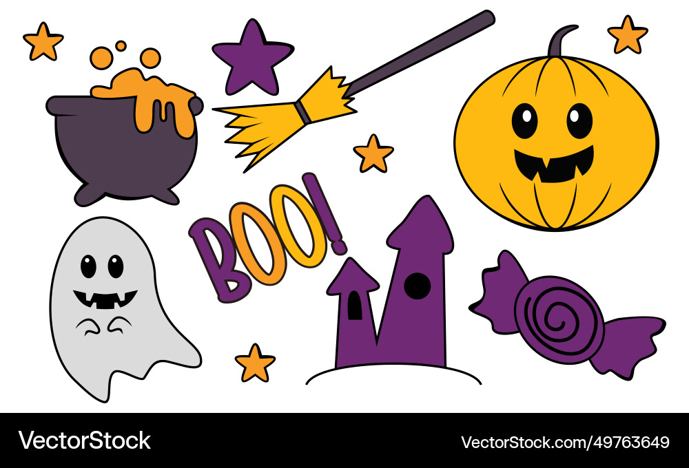 Cartoon halloween design Royalty Free Vector Image