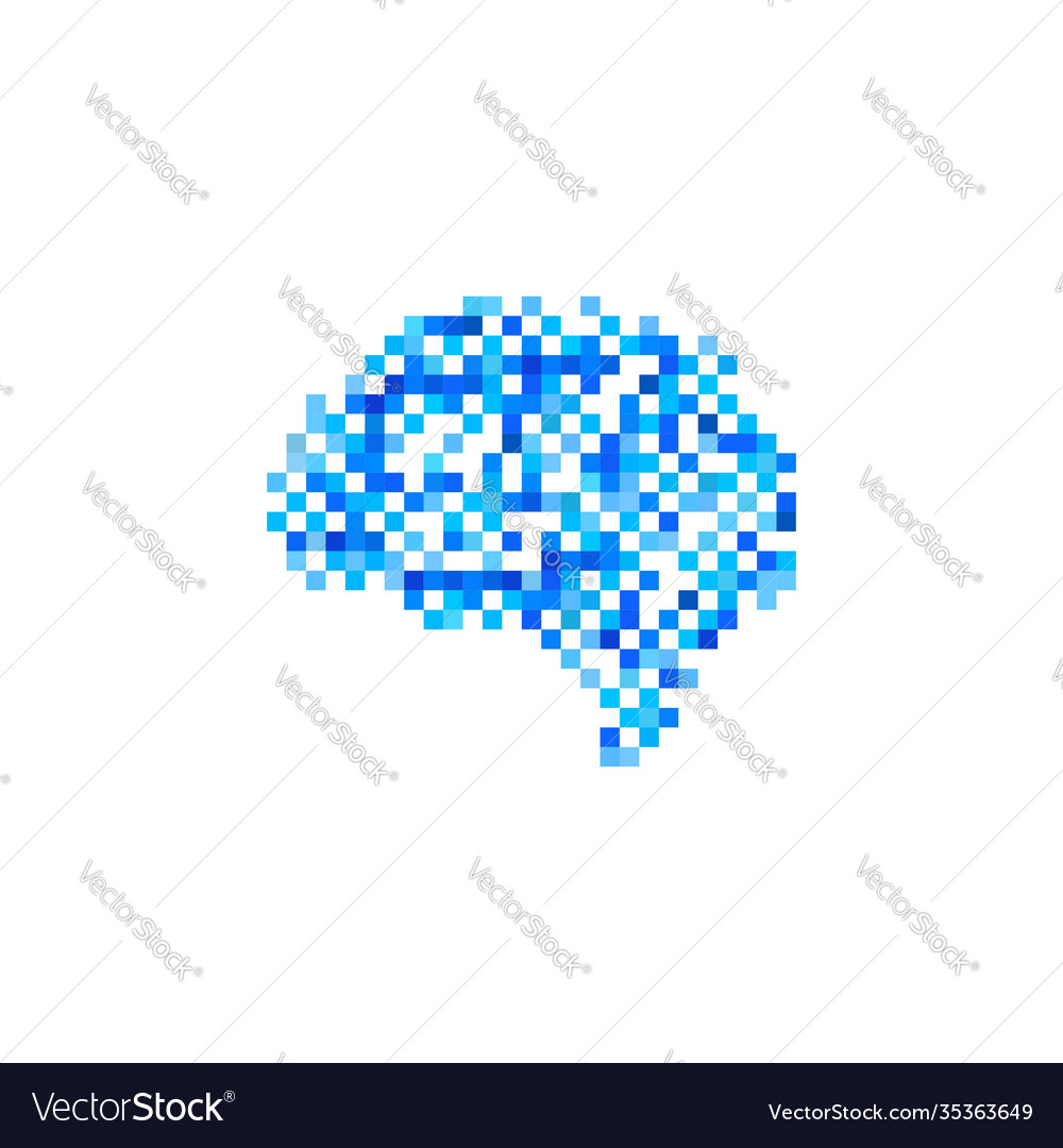 Creative abstract brain logo template Royalty Free Vector