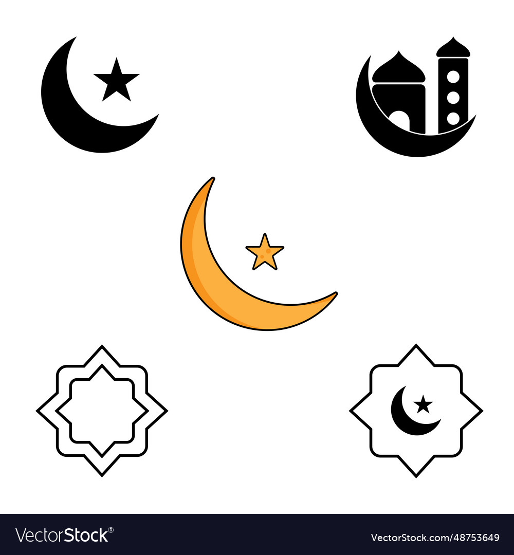 Islamic icon Royalty Free Vector Image - VectorStock